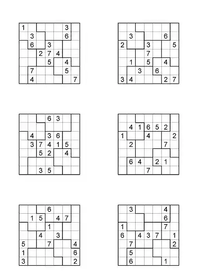 Figürlü Sudoku Etkinlikleri (7x7) - Seviye 2 | Mbsunu.Com